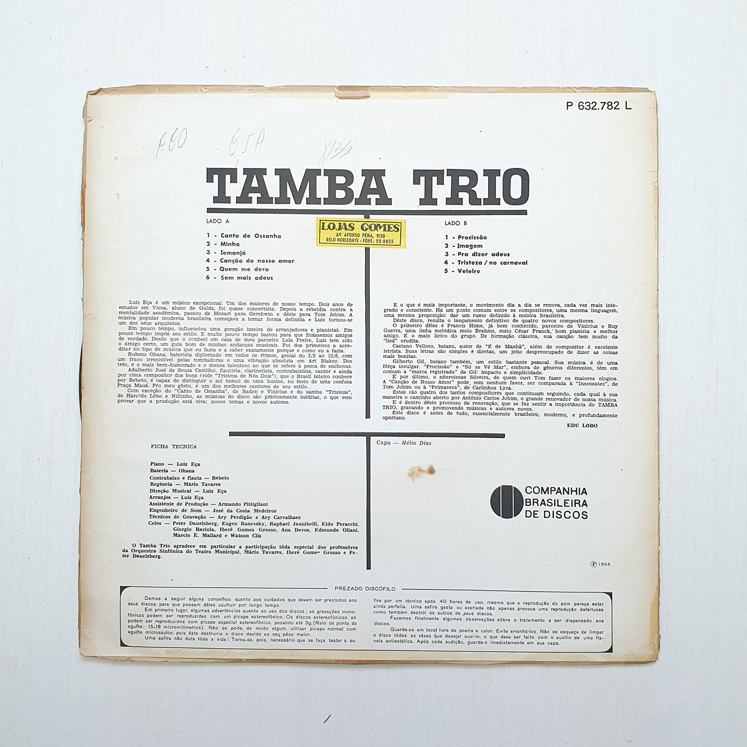 Tamba Trio – Tamba Trio (1966) - Zabumbê Discos