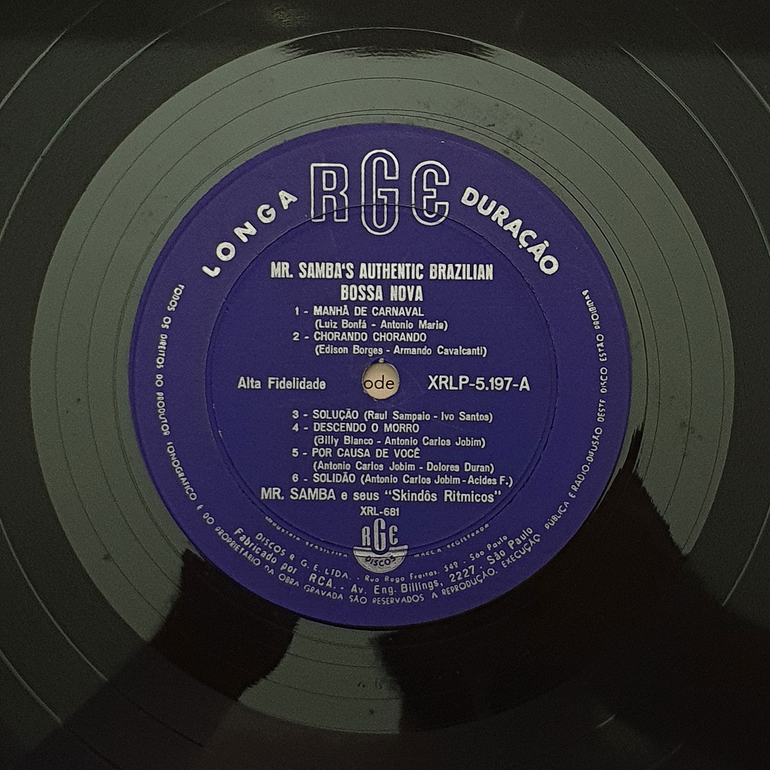 Mr. Samba's Authentic Brazilian Bossa Nova - Zabumbê Discos