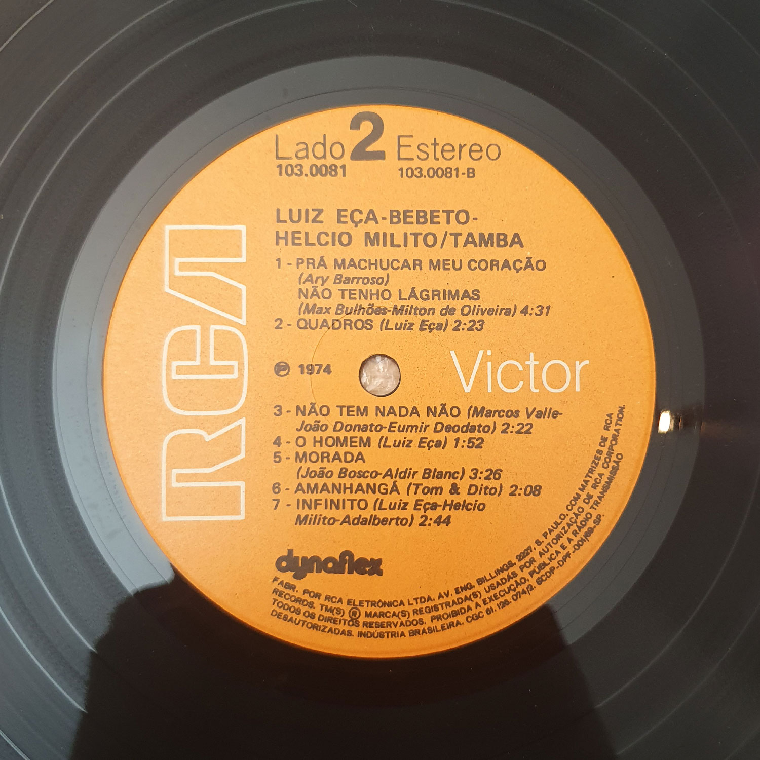 Tamba Trio – Tamba (1974) - Zabumbê Discos