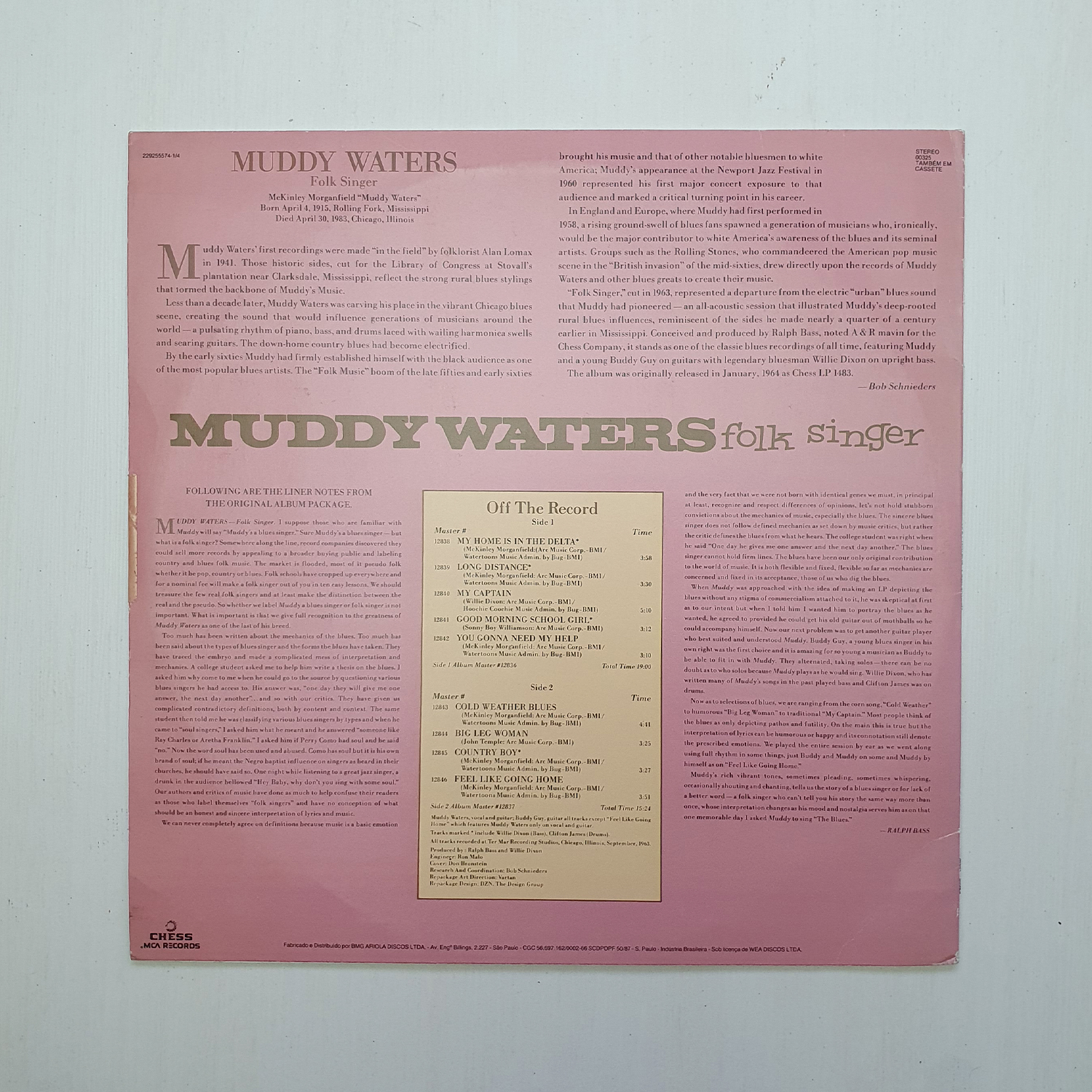 Muddy Waters – Folk Singer (1988) - Zabumbê Discos