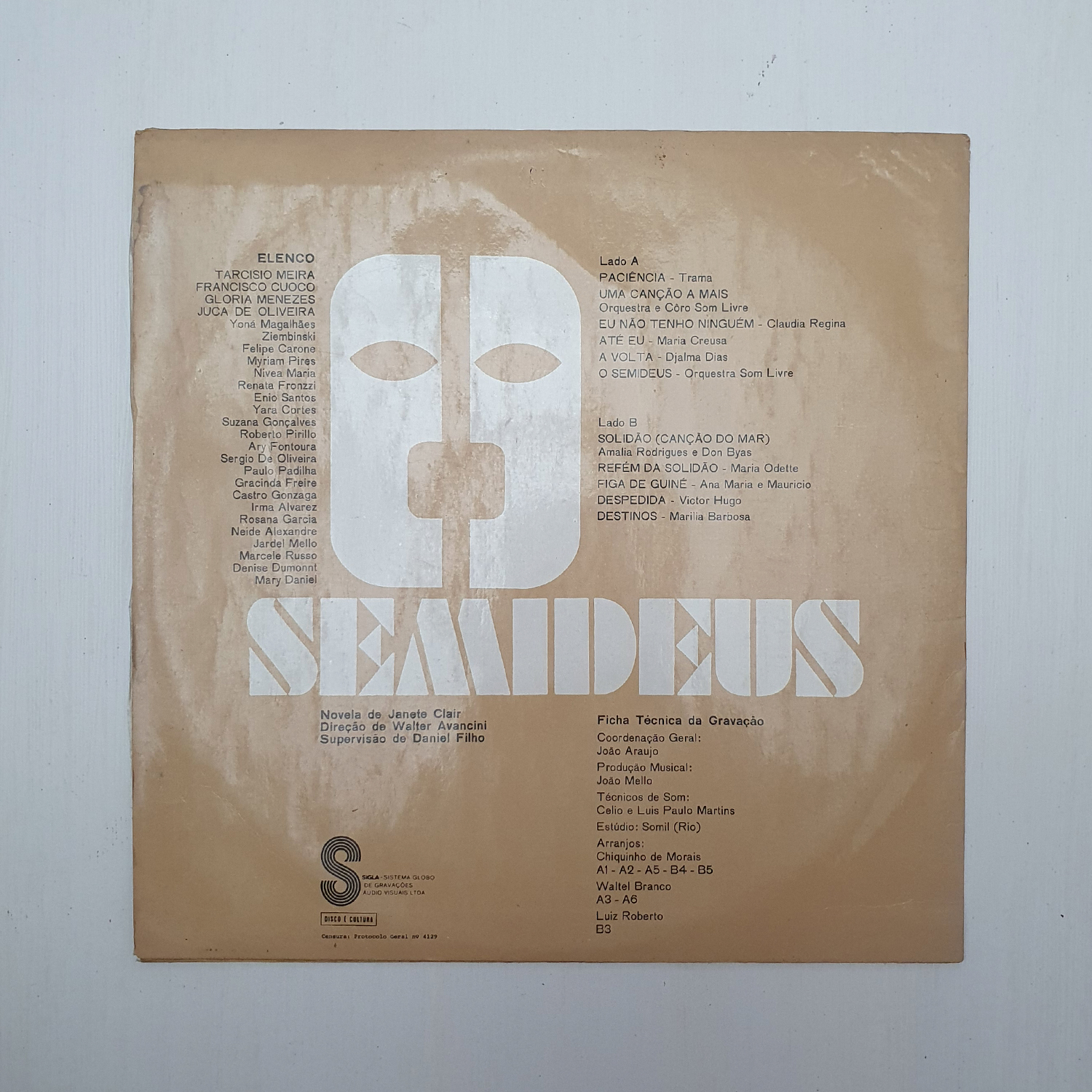 O Semideus (Trilha Sonora Original) (1973) - Zabumbê Discos